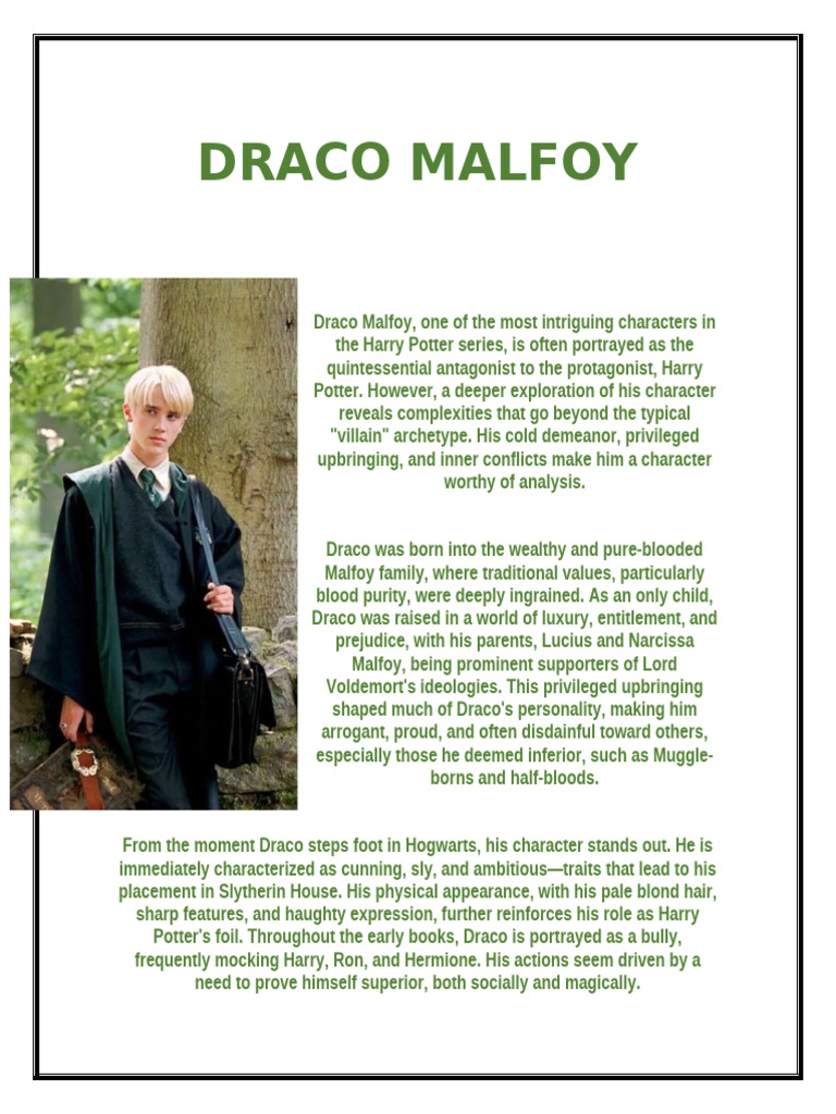 Draco Malfoy | PDF