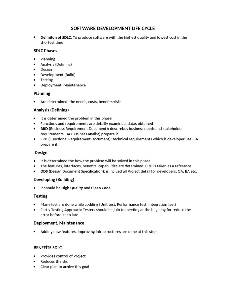 SDLC | PDF