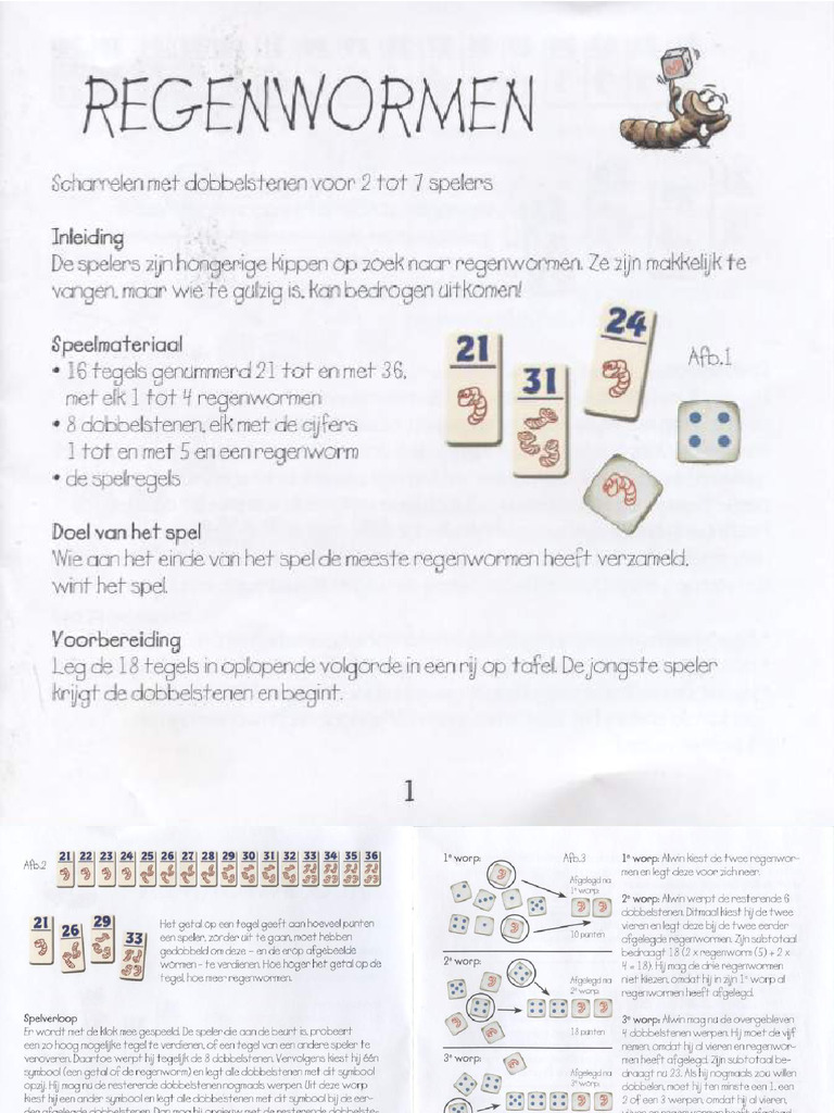 Nederlandse_Spelregels_Regenwormen-1 | PDF