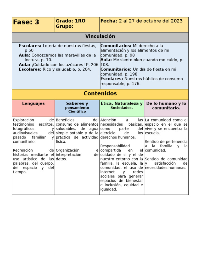 Plan Octubre Primero | PDF