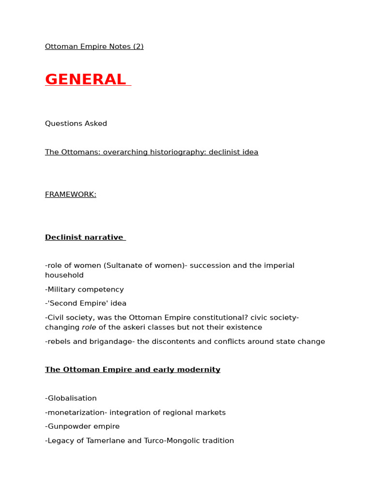 Notes Ottoman+Empire+(2) (2) | PDF
