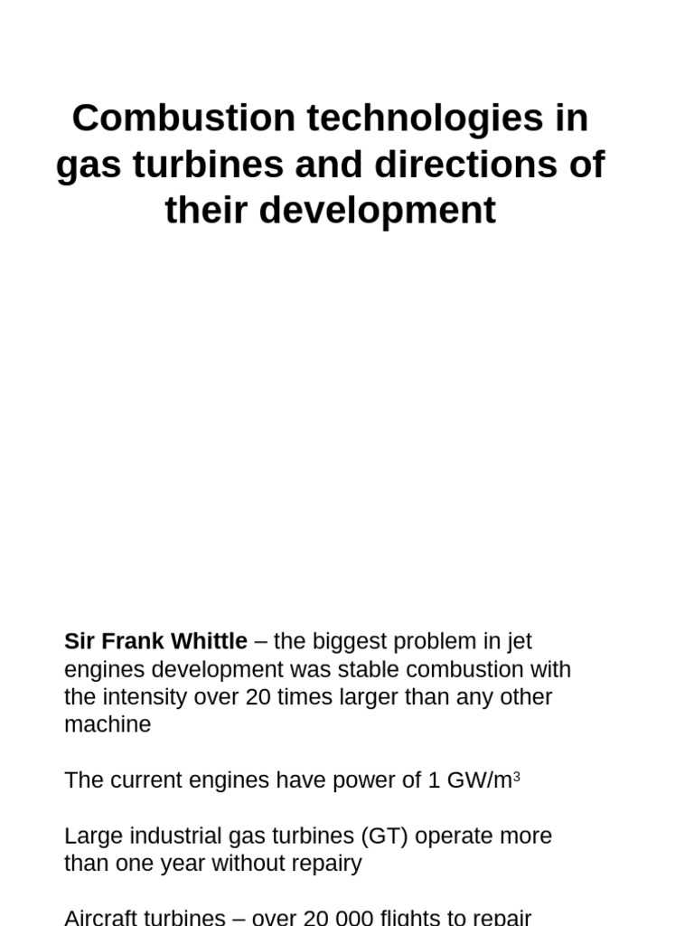 Combustion Systems of GT | PDF
