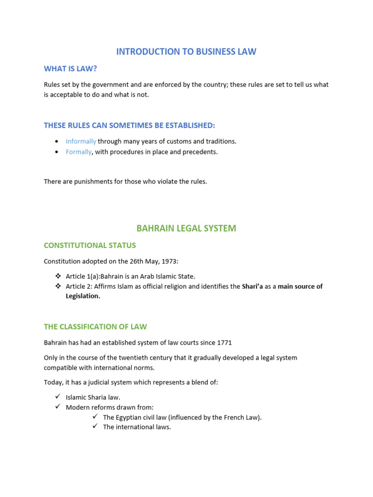 Business Law Summary | PDF