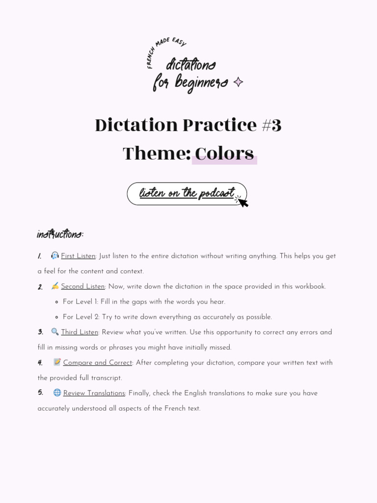 Dictations | PDF
