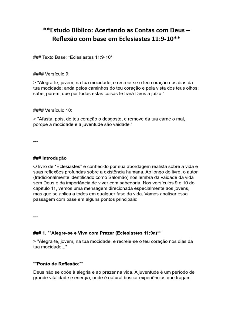 Acertando As Contas Com Deus | PDF