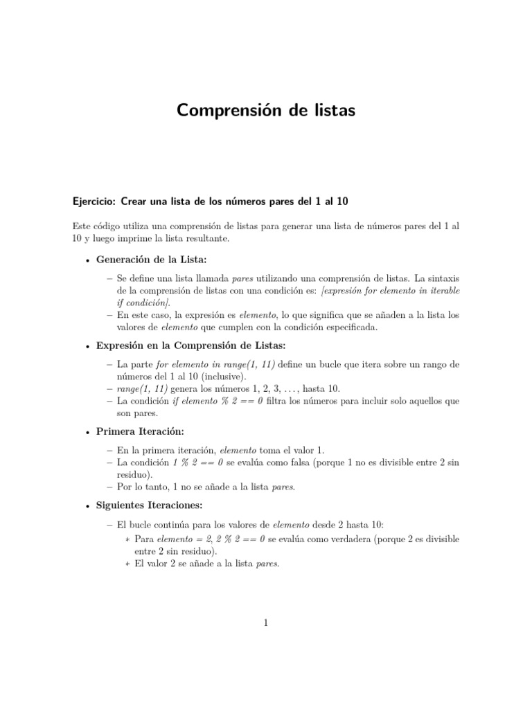 14.2 Comprension - Listas - Ej1 | PDF