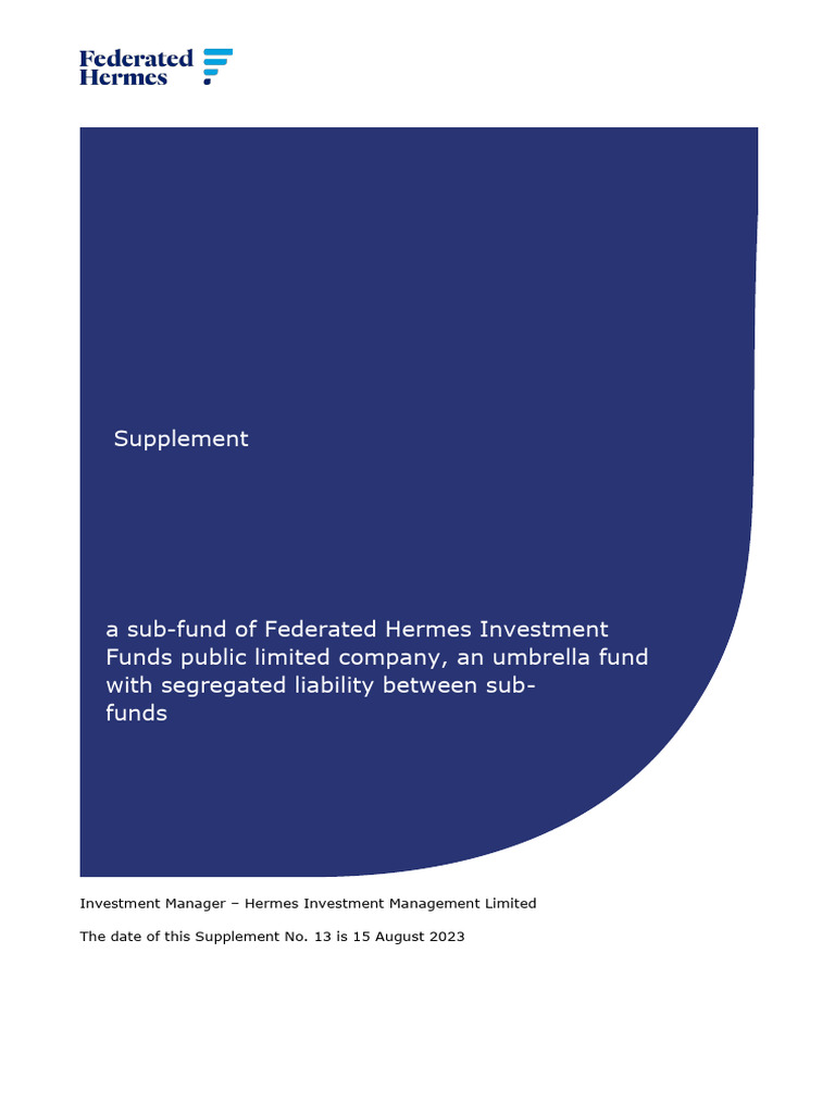 Fhi Us Smid Equity Fund Supplement | PDF