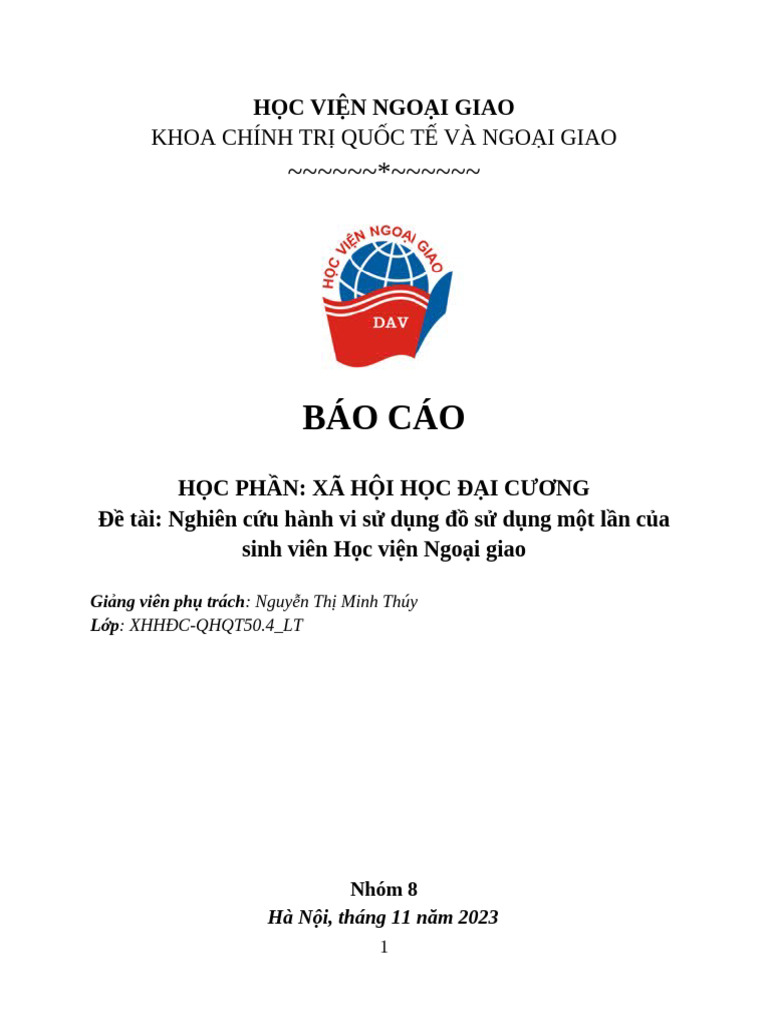 Báo Cáo - Final | PDF