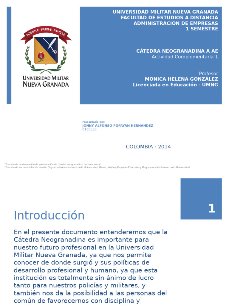 Actividad Complementaria 1 | PDF