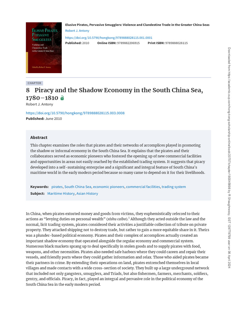 "Piracy and The Shadow Economy | PDF