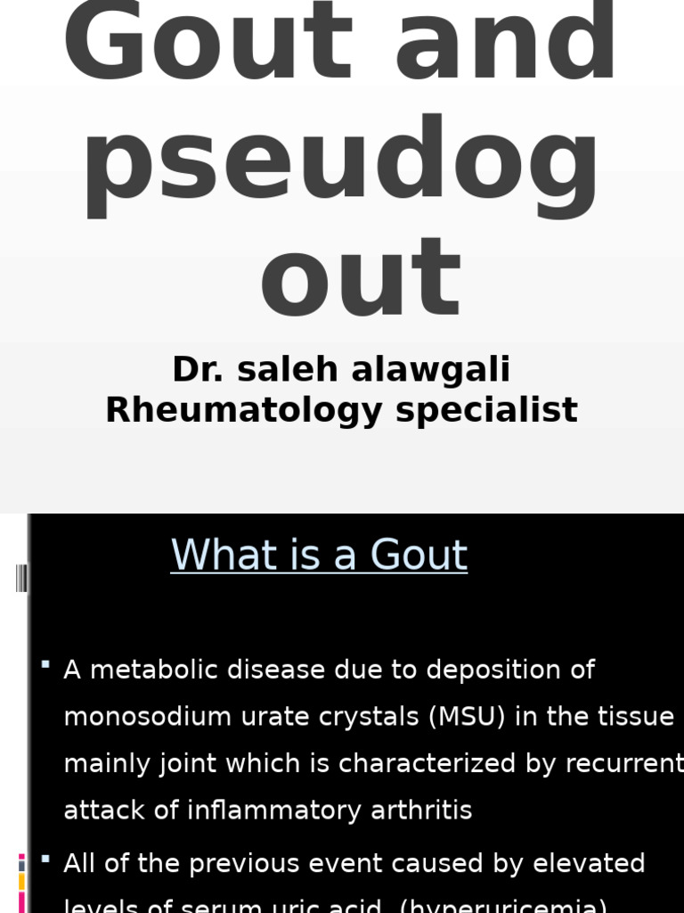 Gout and Pseudogout | PDF