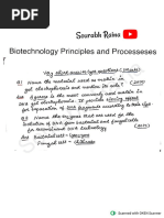 Biotechnology Principles and Processes - Notes | PDF | Molecular ...