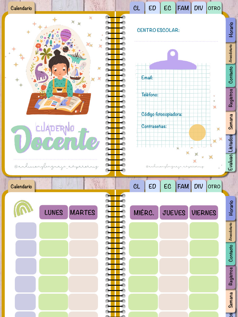 Cuaderno Docente 24 - 25 | PDF