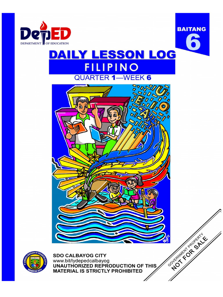 Daily Lesson Log Filipino Q1 Week 6 (F6WG-lh-j-12) - 062314 | PDF