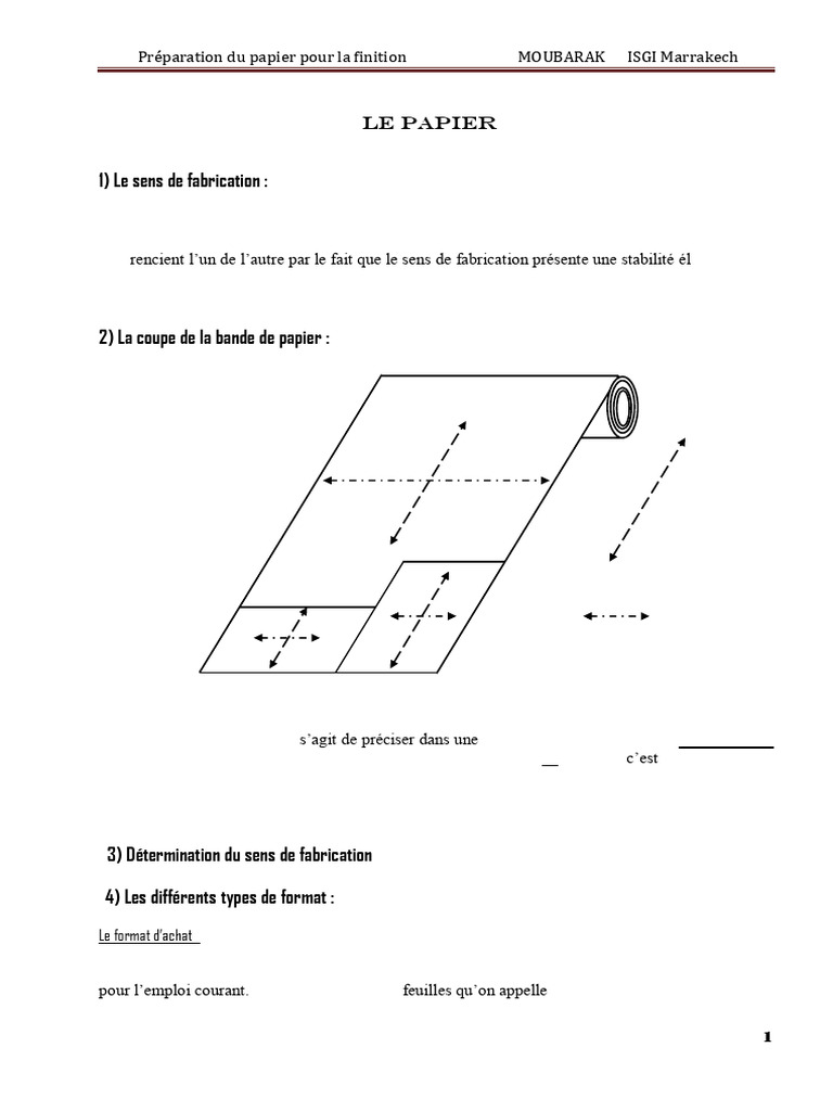Préparation Papier | PDF