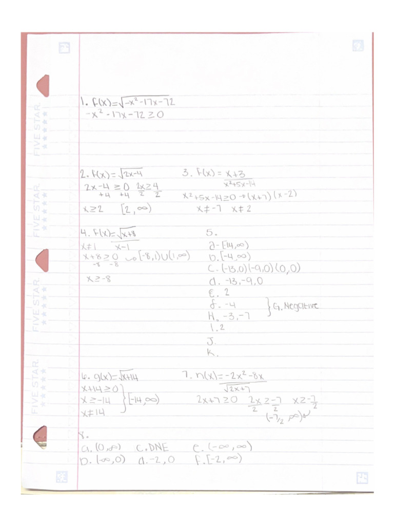 Difference Quotient | PDF