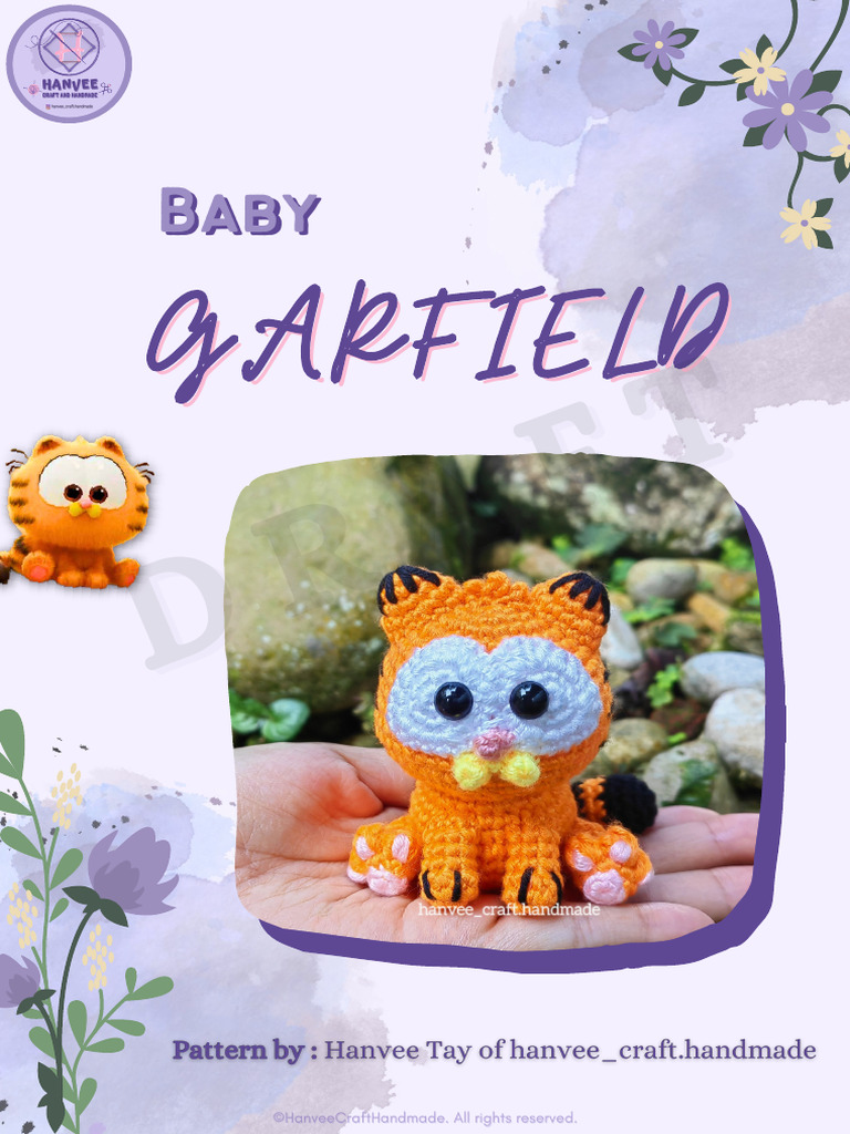 Baby Garfield Craft Pattern Guide | PDF | Crochet | Textiles