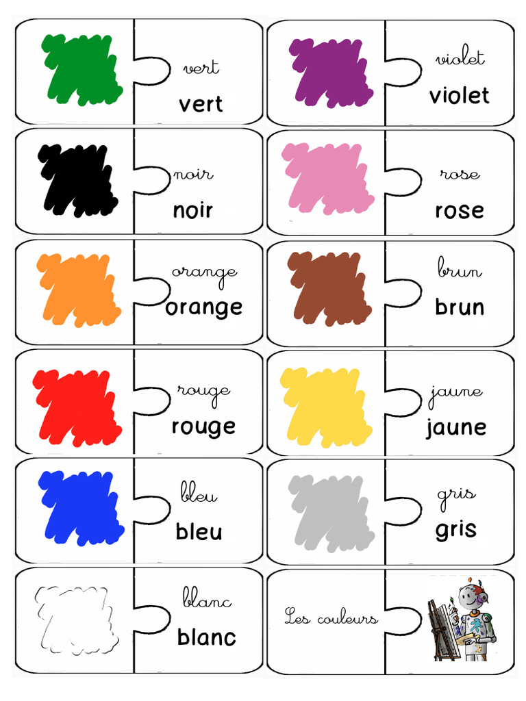 Puzzle Des Couleurs - BDG PDF | PDF