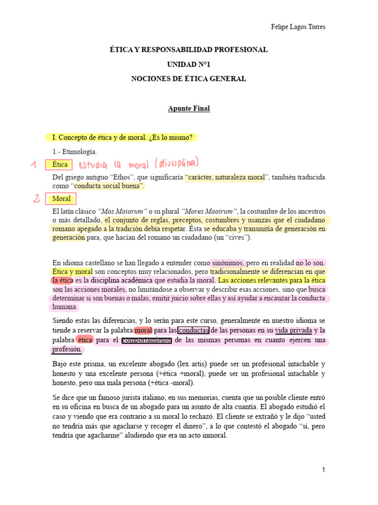 Ética y Responsabilidad Profesional | PDF