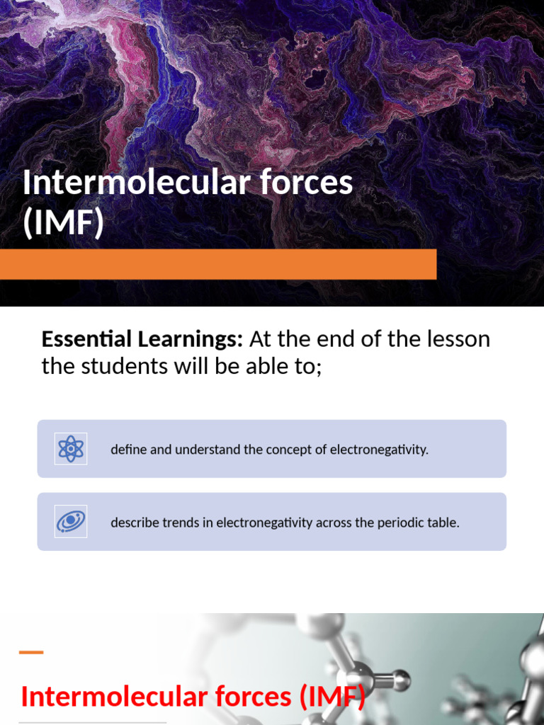 WEEK 1-Intermolecular-forces-IMF | PDF | Intermolecular Force ...