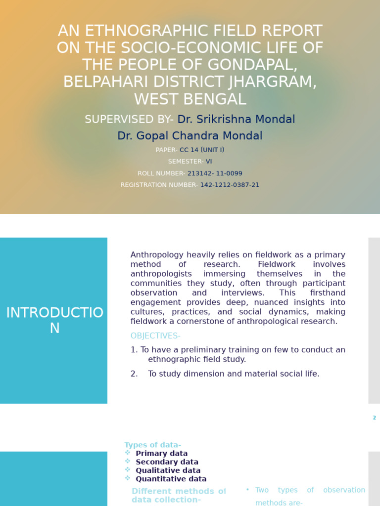 CC 14 Unit 1 Ethnographic Report | PDF