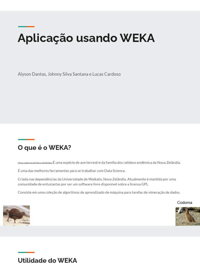 Trabalho IA - Av3 - Aplicação WEKA | PDF Trabalho IA - Av3 - Aplicação WEKA | PDF