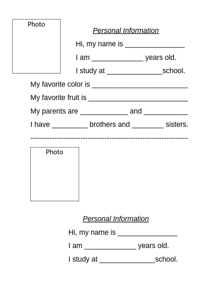 Personal Information | PDF