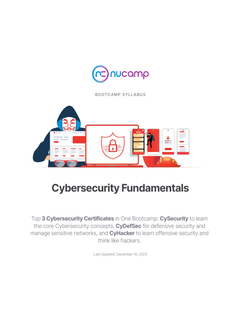 nucamp-syllabus-cybersecurity-fundamentals-2024 | PDF