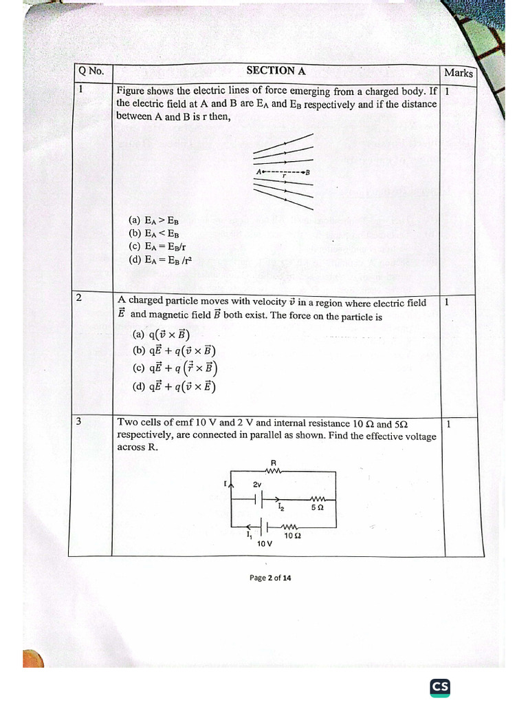 IISJ Physics Half Yearly 2023-24 | PDF