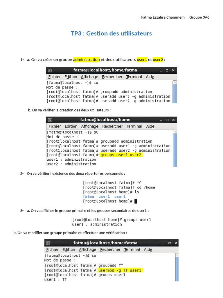 Compte Rendu TP3 | PDF