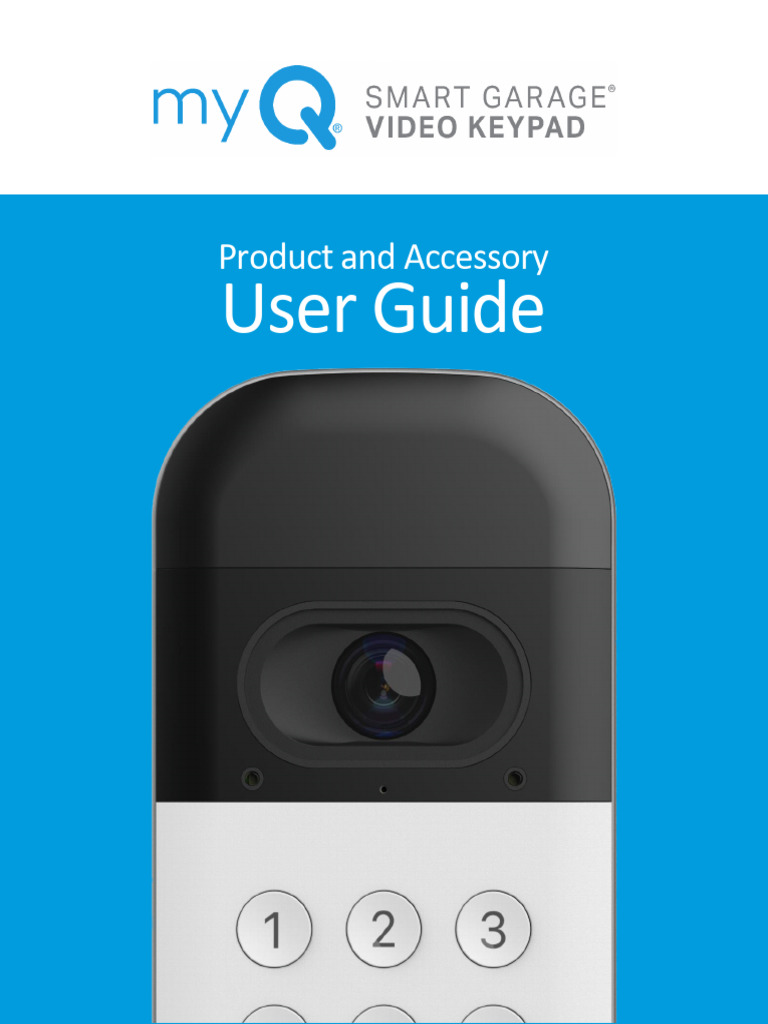 Myq Video Keypad | PDF