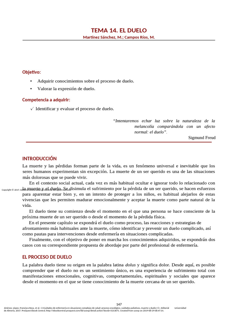 Duelo - Proceso, Fases, Tipos. | PDF