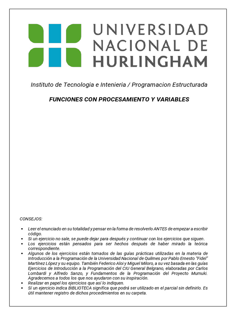 P9A. Variables y Funciones Con Procesamiento | PDF