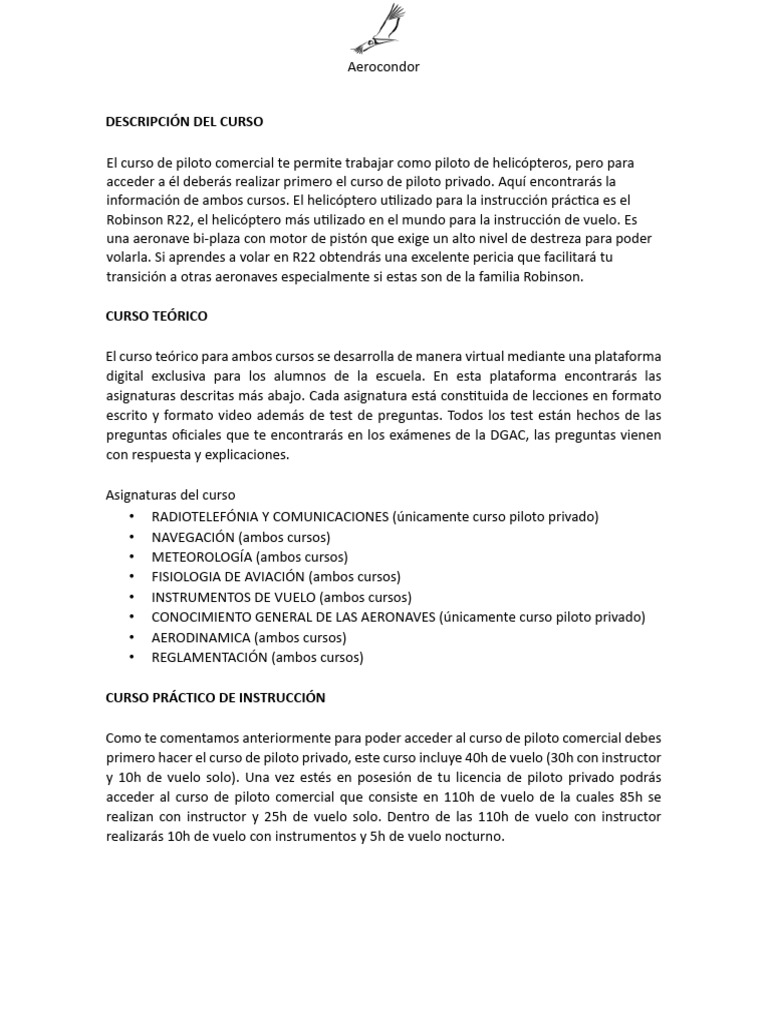 Piloto Comercial | PDF