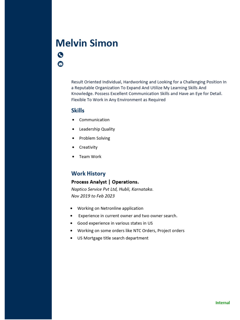 Melvin Simon Resume 2023 New | PDF