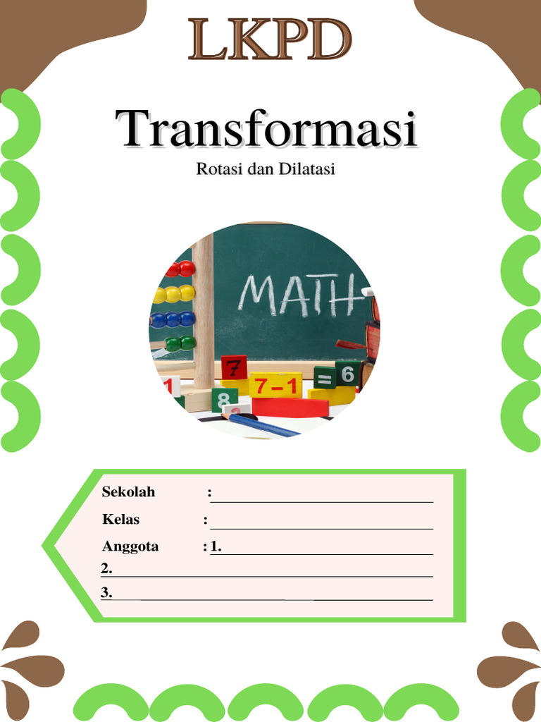 LKPD Transformasi Rotasi Dan Dilatasi | PDF