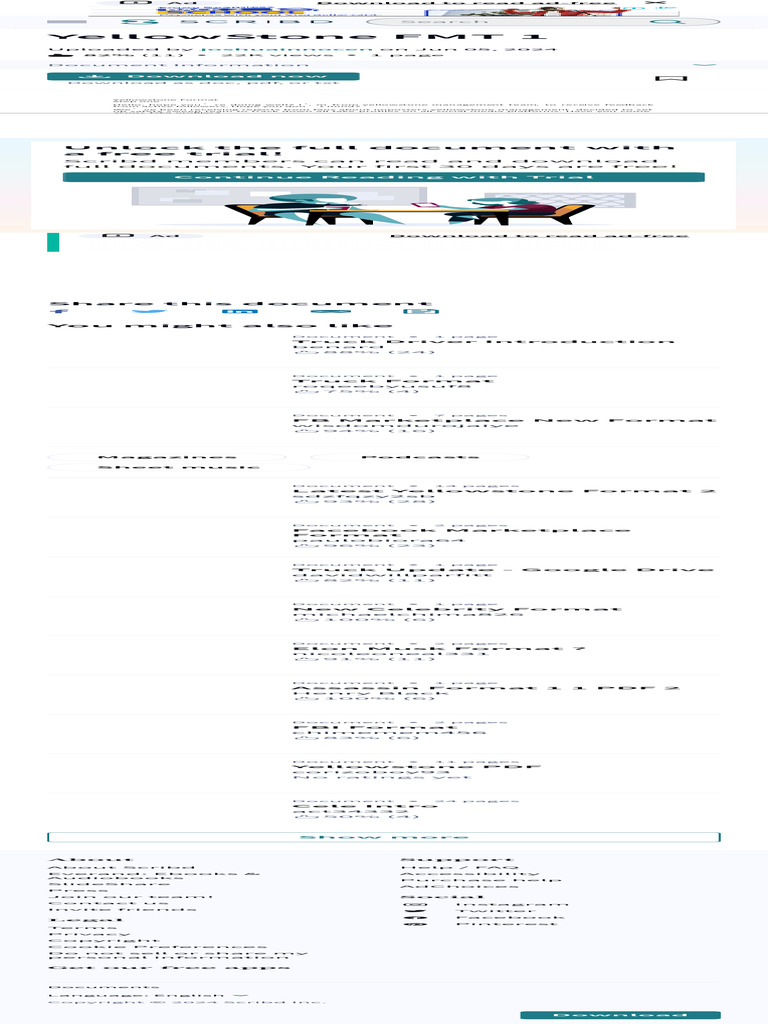 YellowStone FMT 1 PDF | PDF
