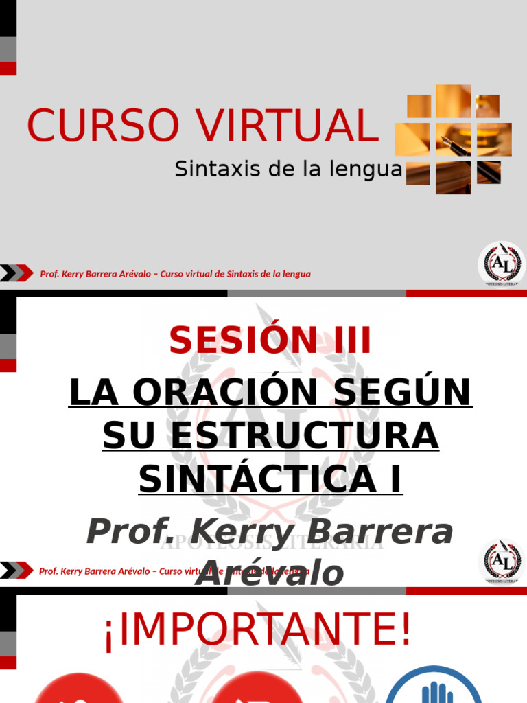 La Oración Según Su Estructura Sintáctica | PDF