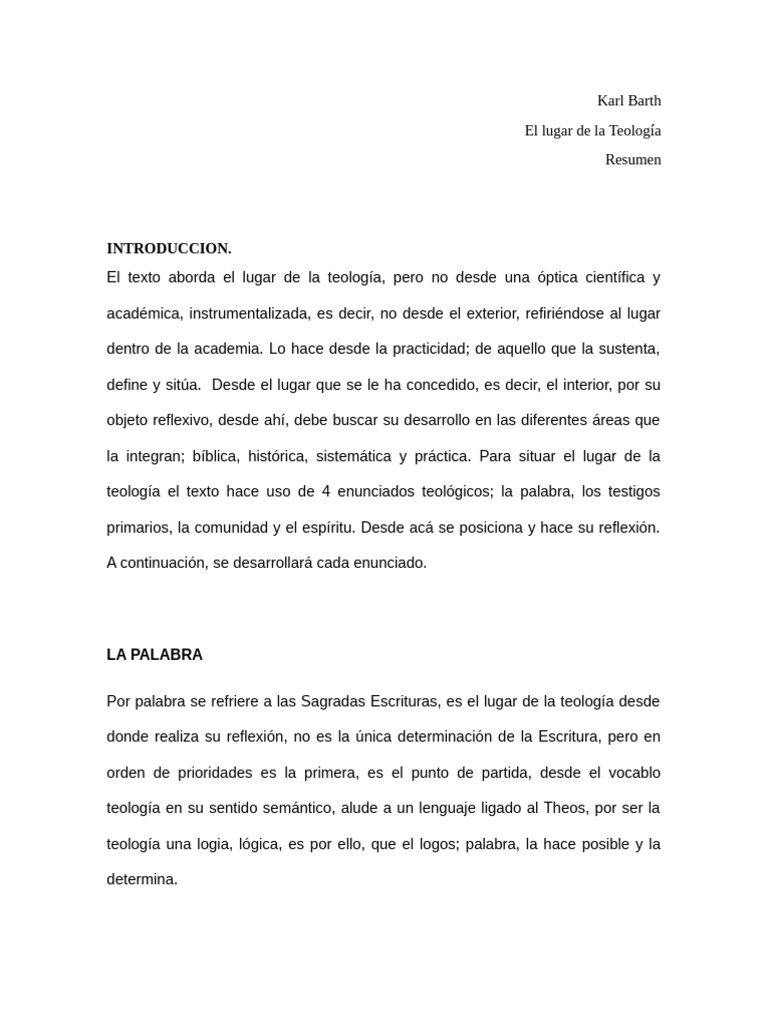 Karl Barth | PDF