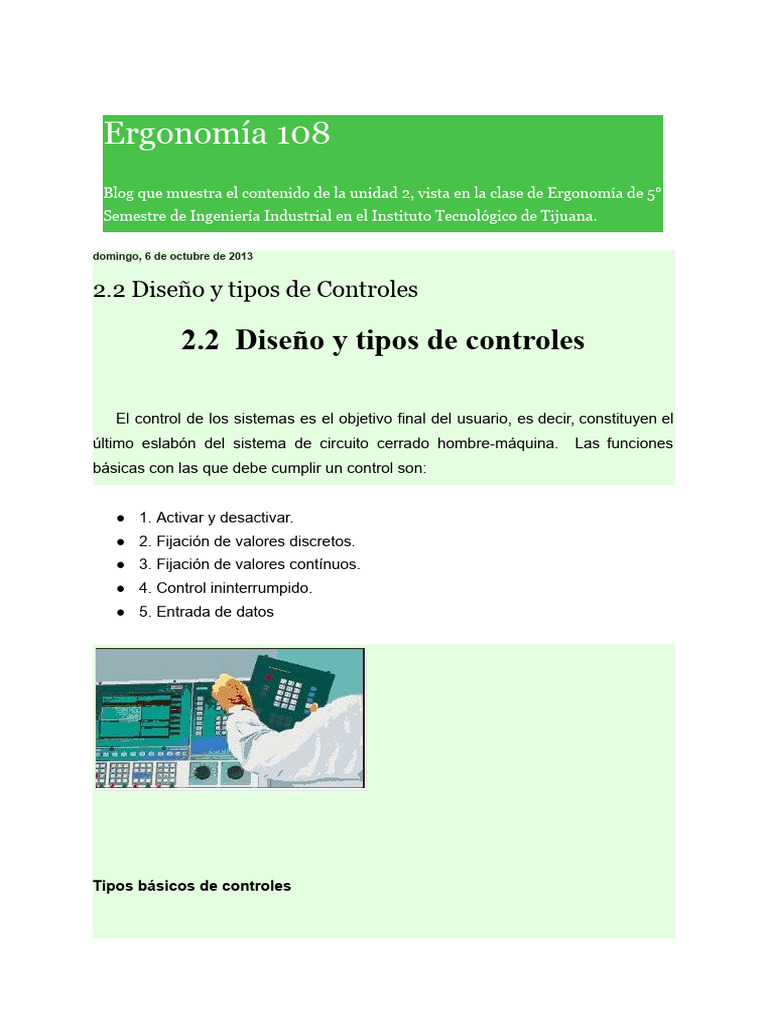 Ergonomía 108 | PDF | Factores humanos y ergonomía | Cambiar