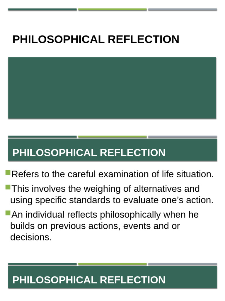 Lesson 2 Philosophical Reflection | PDF