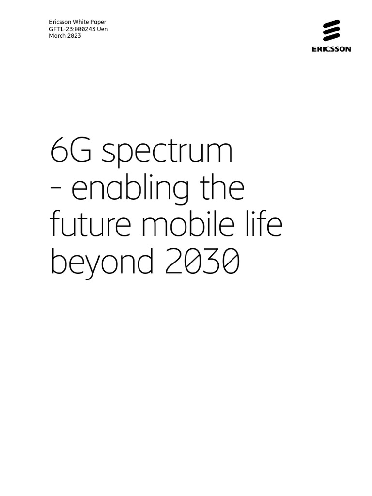 6g-Spectrum Erricson | PDF
