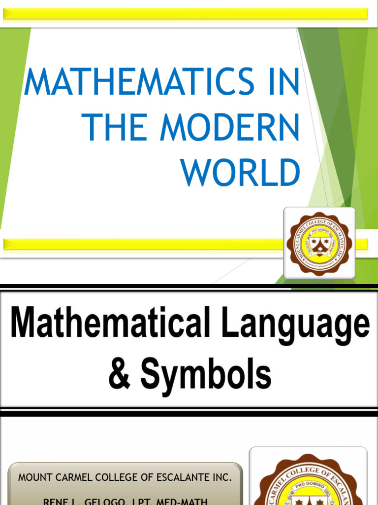Mathematical Language and Symbols | PDF | Numbers | Language Arts ...