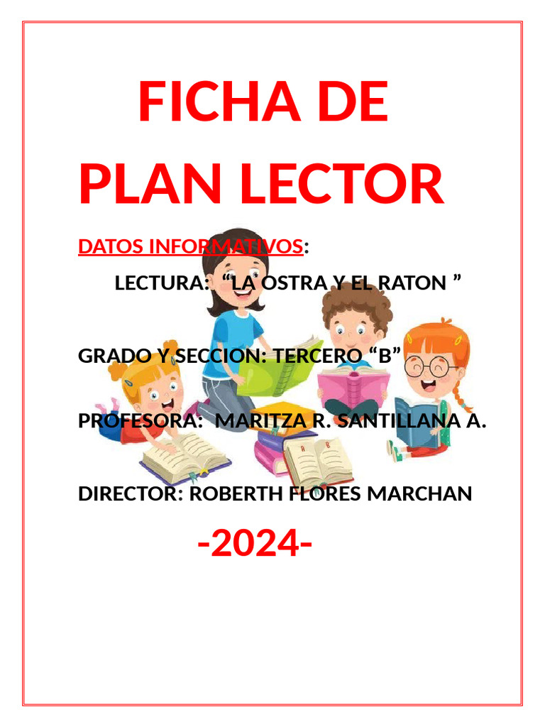 AA-FICHA DE PLAN LECTOR | PDF