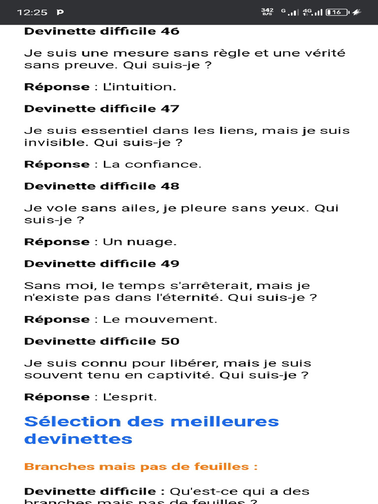 Devinette | PDF