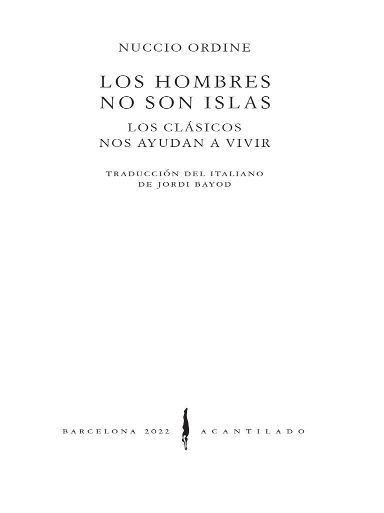 Extracto Los Hombres No Son Islas | PDF