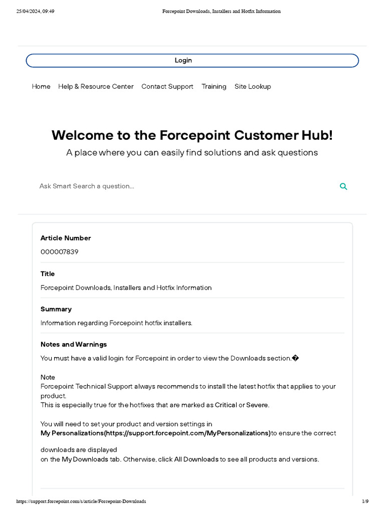 Hotfix Information | PDF