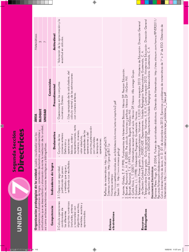 Planificador Mate U7 Alta | PDF