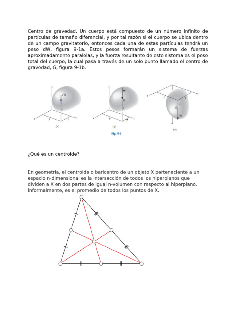 Centroides y Tablas de Figuras Sencillas | PDF