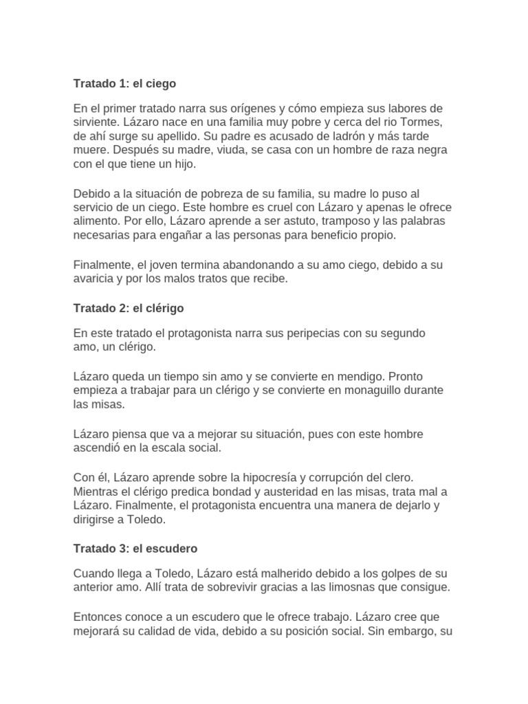 Lazarillo de Tormes | PDF